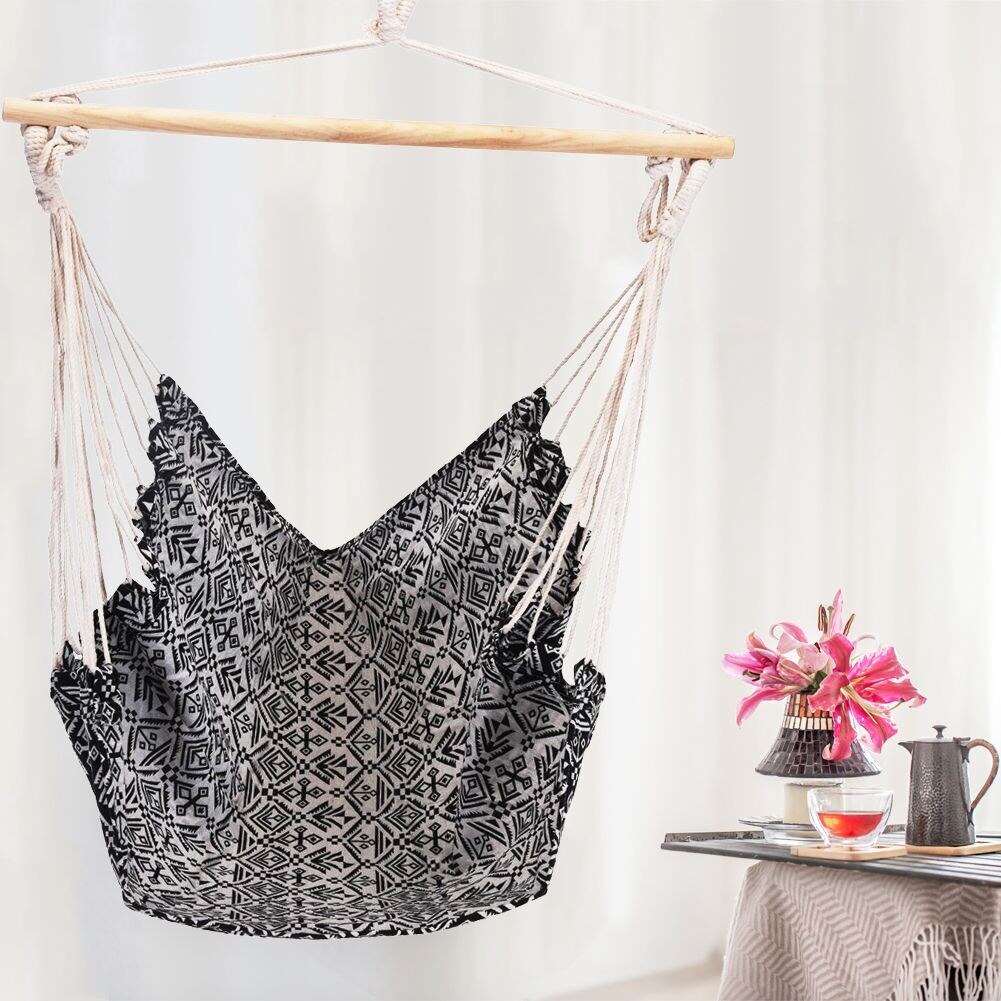 Hamac brazilian, agatat, Vilde, Negru - eMAG.ro
