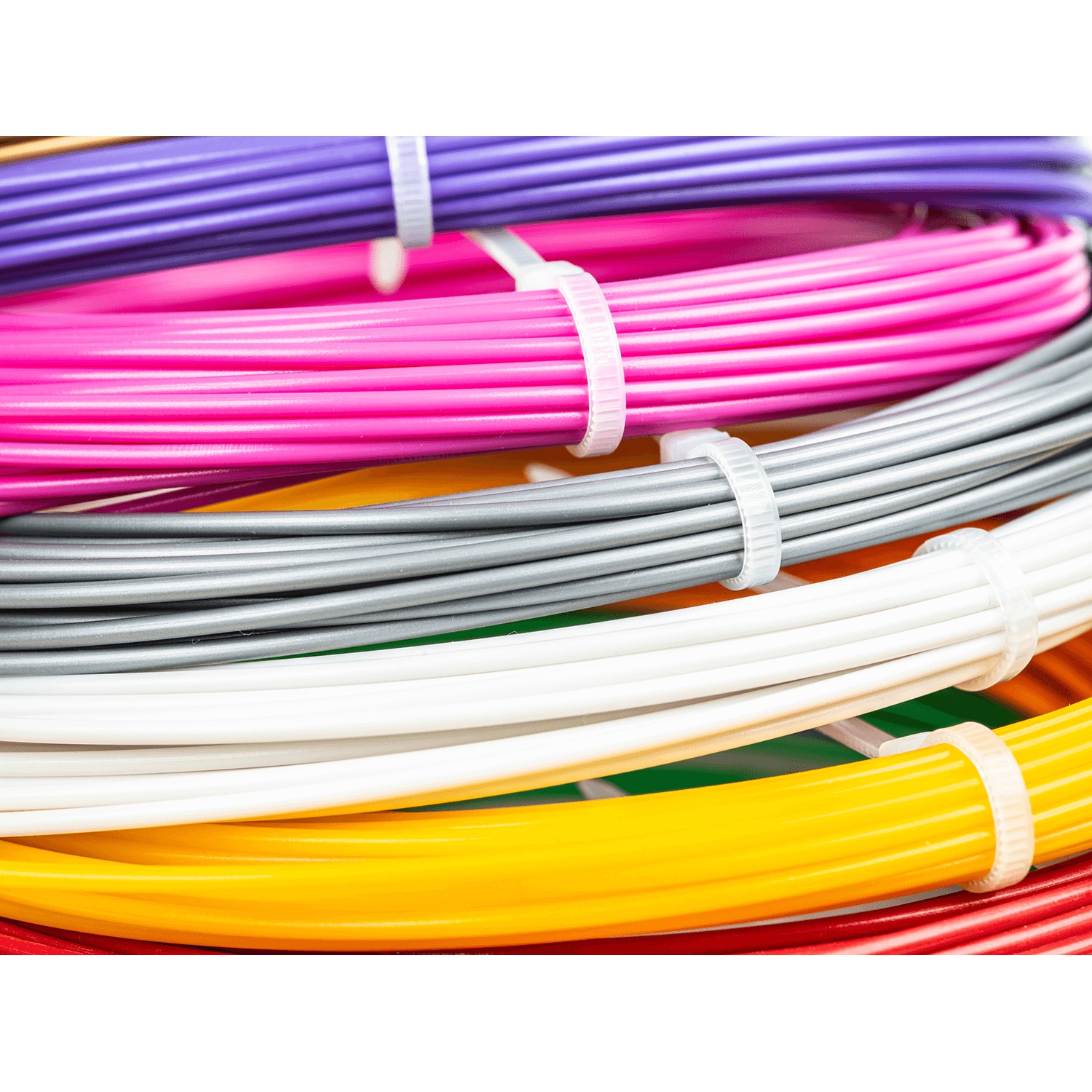 Bratara de cablu cu clema 2.5x100mm, Alba, 100 bucati - eMAG.ro