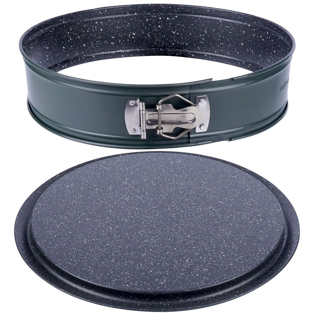 Tava tort, Nava, Otel/Granit, 28 cm, Negru - eMAG.ro