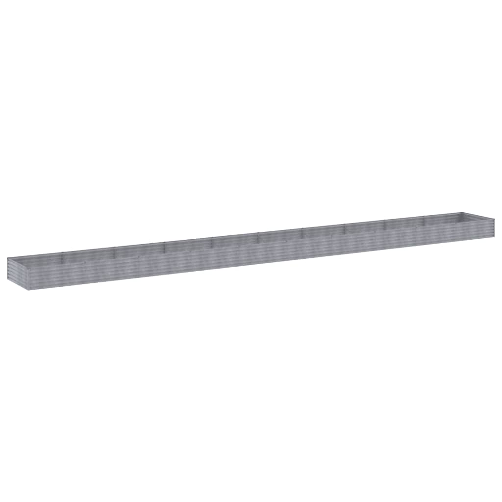 Strat inaltat de gradina vidaXL, 960x100x36 cm, otel corten 25.72 kg ...