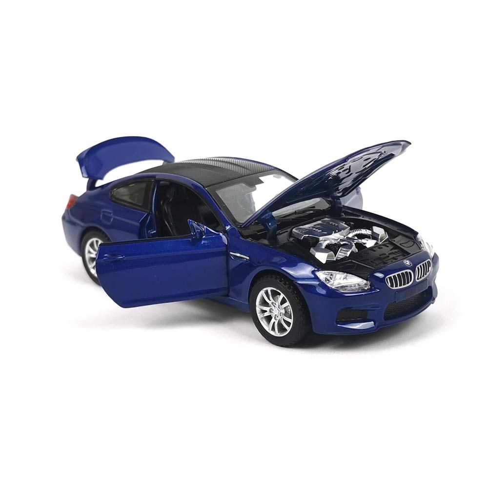 Метална количка BMW M6,1:32, Синя, Без опаковка - eMAG.bg