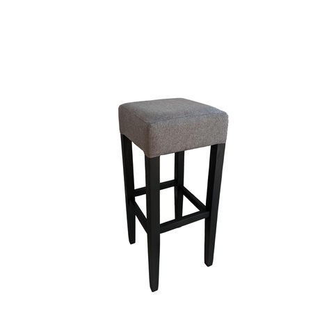 Taburet Bar din lemn masiv tapitat, 78 cm - eMAG.ro