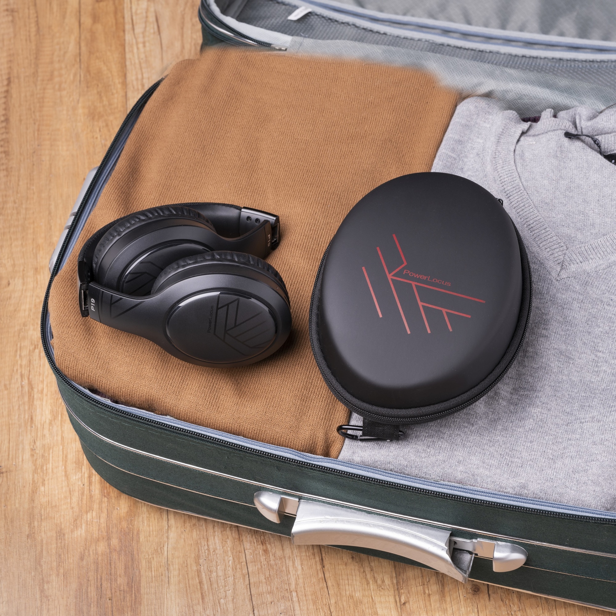 Casti Bluetooth PowerLocus P19, Negru - eMAG.ro