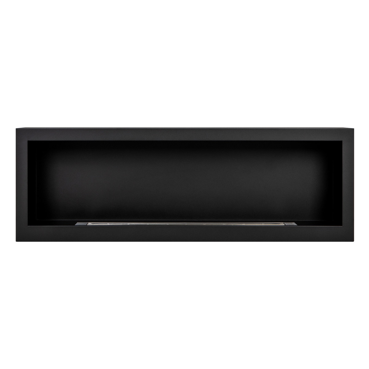 Semineu cu biocombustibil S-Line BOX 120cm negru fara sticla suspendat ...