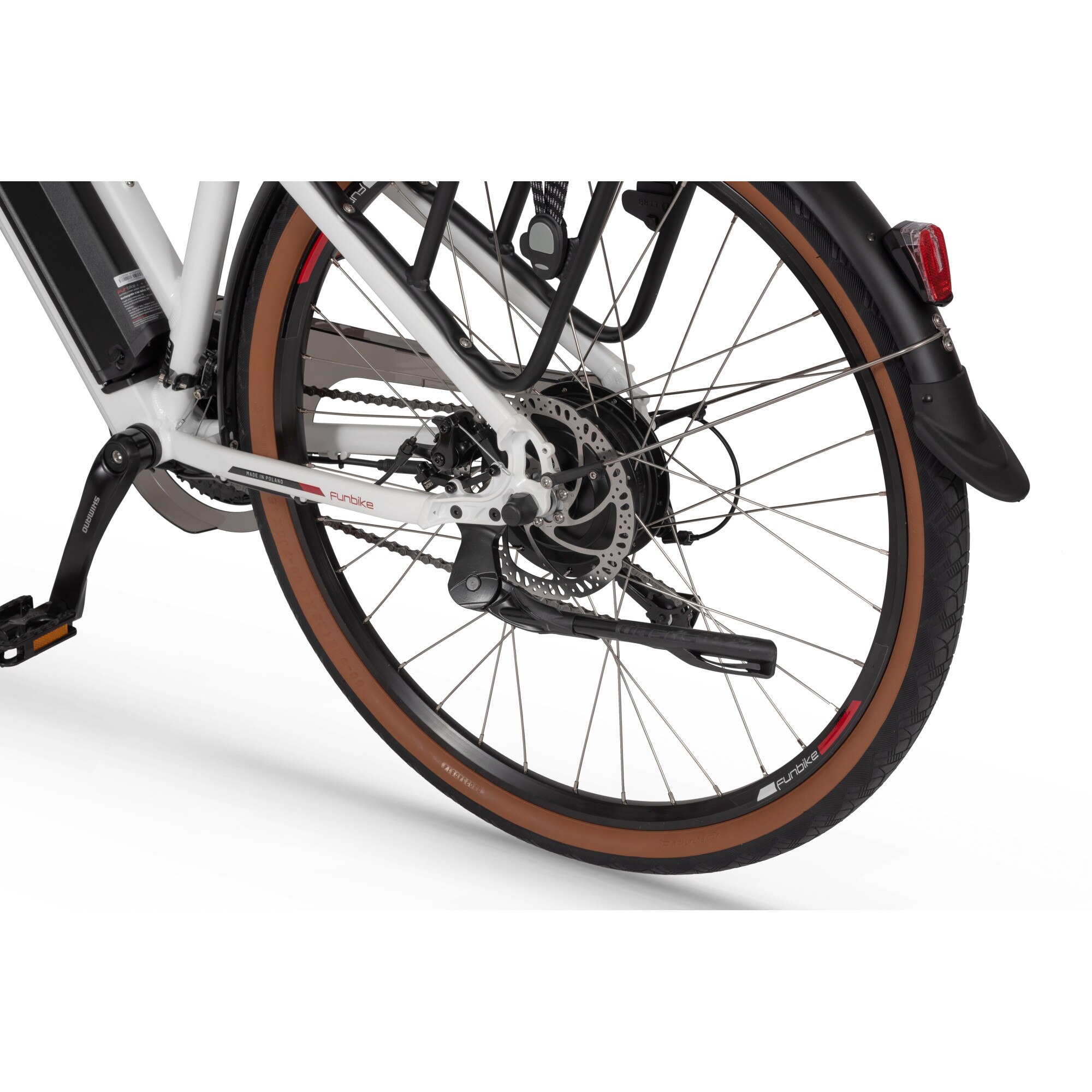 Bicicleta electrica, Funbike EVO, Cadru 17", Alb - eMAG.ro