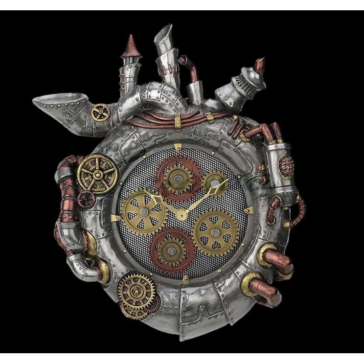 Ceas, Steampunk, de Culoare argintie, din Rasina, WU77199V8 - eMAG.ro