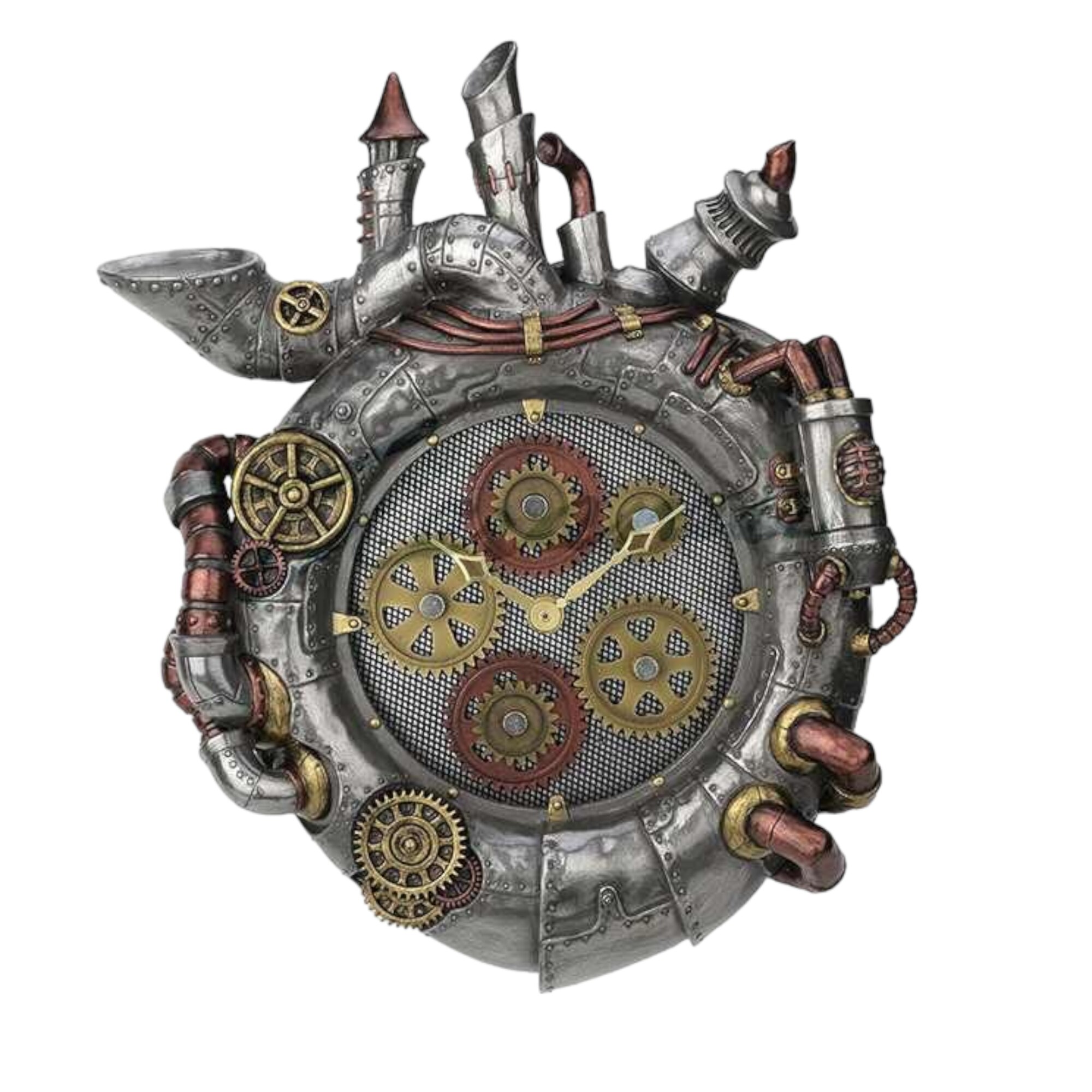 Ceas, Steampunk, de Culoare argintie, din Rasina, WU77199V8 - eMAG.ro