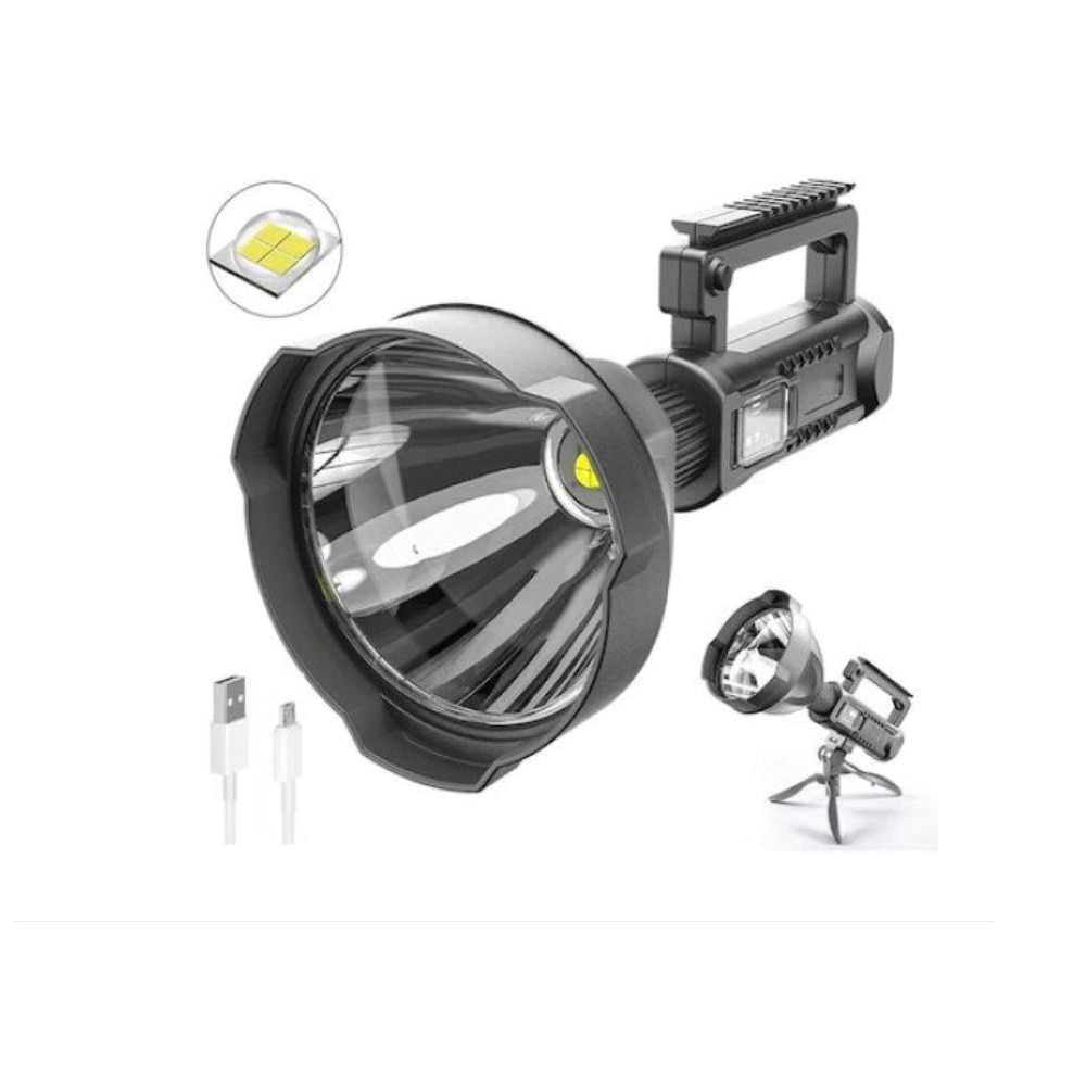 Lanterna Profesionala cu trepied, Raza de actiune 800 M, 4 moduri de ...