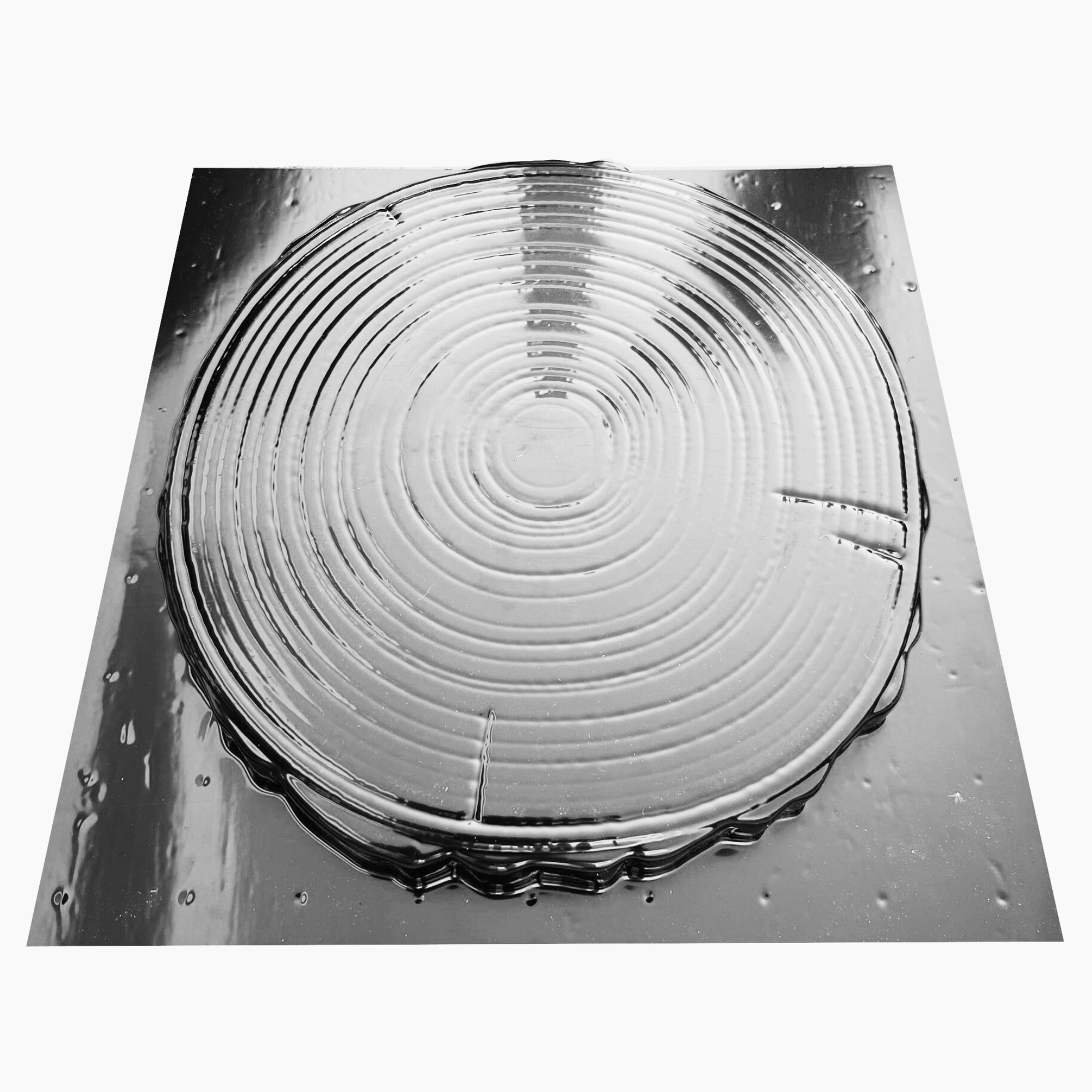 Matrita dale gradina, model Scoarta de Copac, plastic ABS, negru, 38cm ...