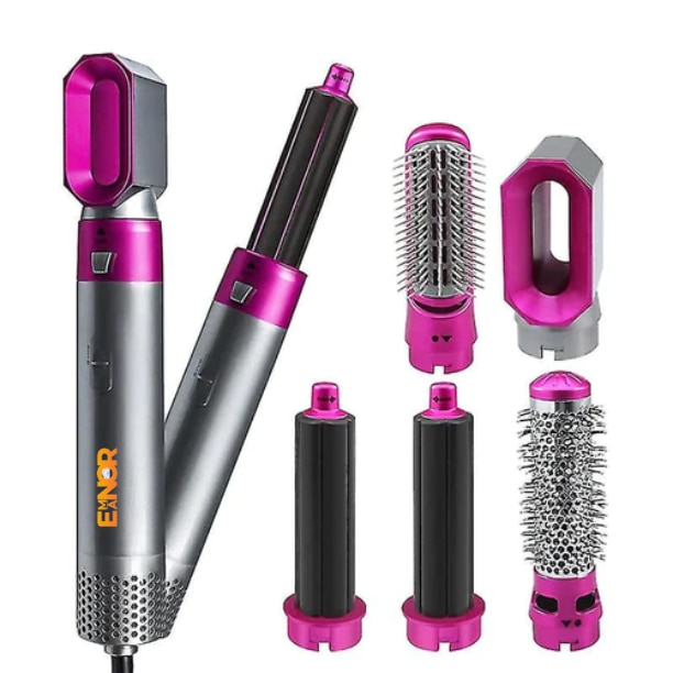 Ondulator de par cu uscator, 5 in 1 multifunctional, rotativ 360 ...