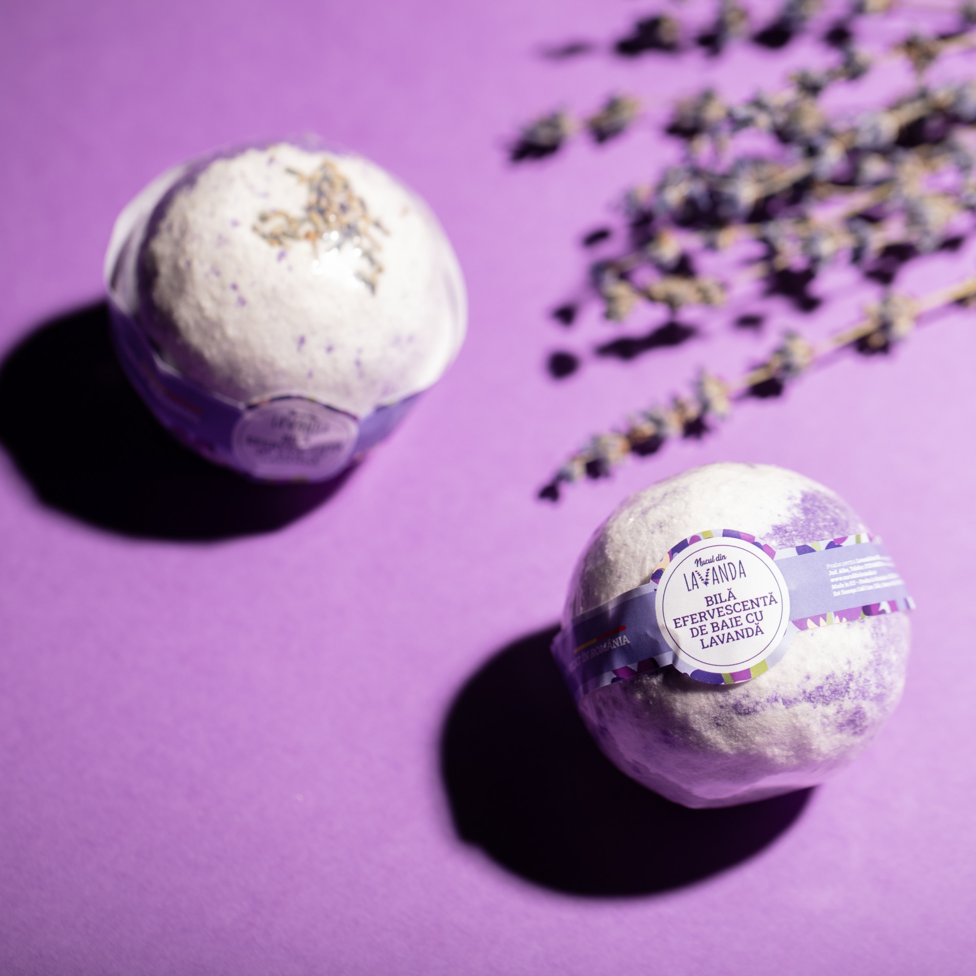 Bila de baie efervescenta cu lavanda, Nucul din lavanda, 130 gr - eMAG.ro