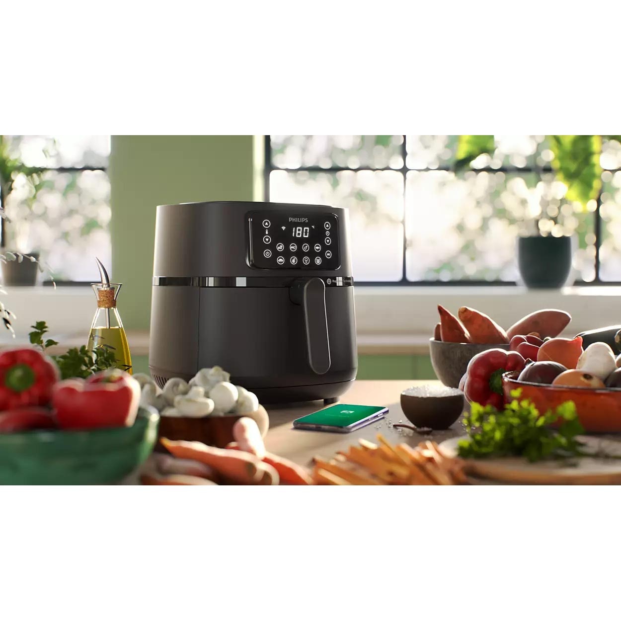 Friteuza, Philips, Airfryer 5000 XXL, 7.2 l, Tehnologie Rapid Air ...