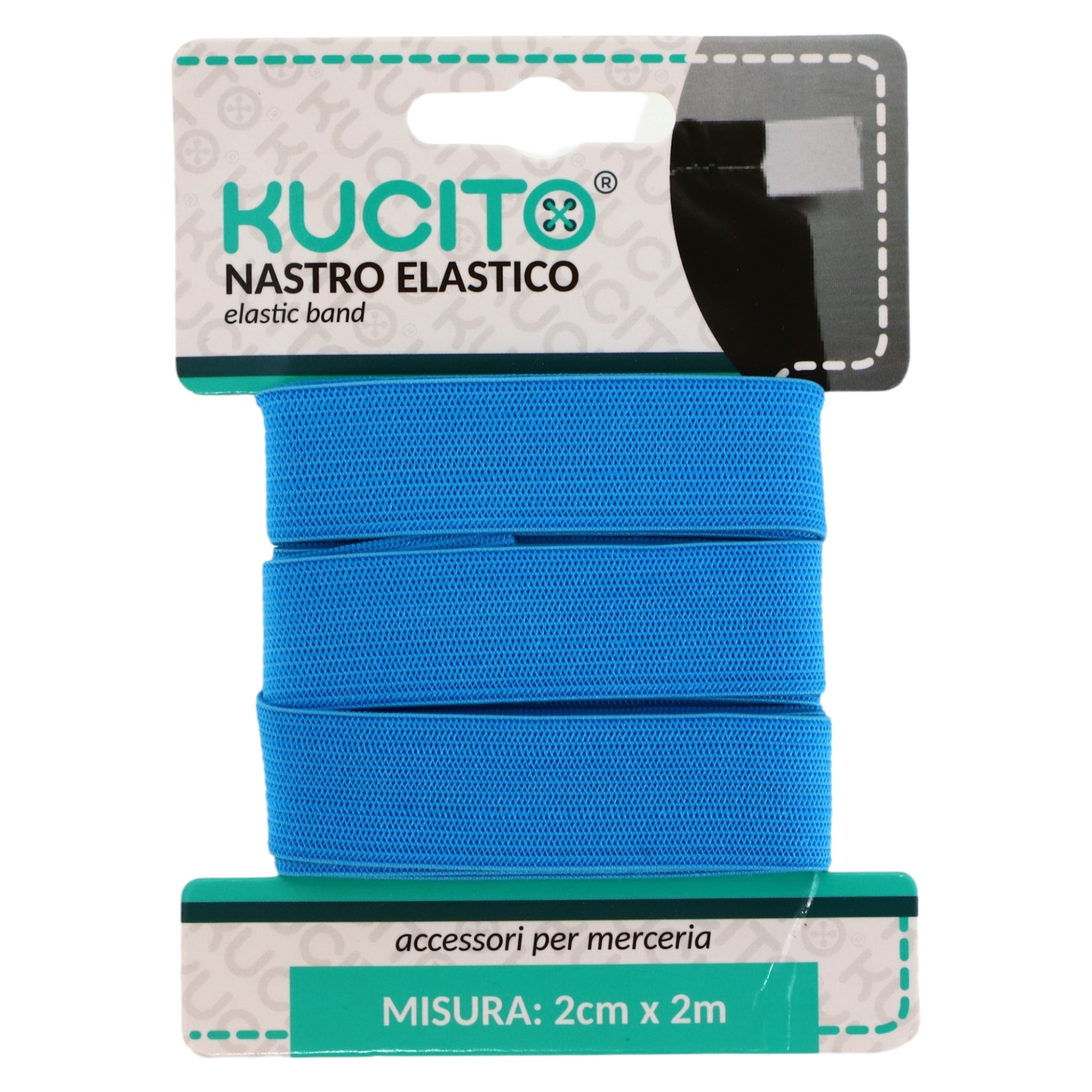 Elastic de croitorie, NO393,2 cm x 2 m, Albastru - eMAG.ro