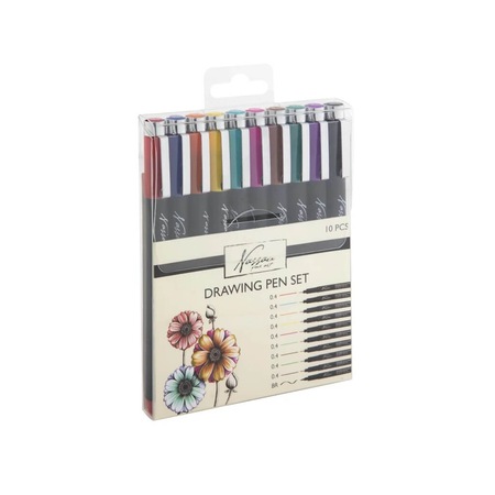 Set 10 linere colorate 0.4 mm - eMAG.ro