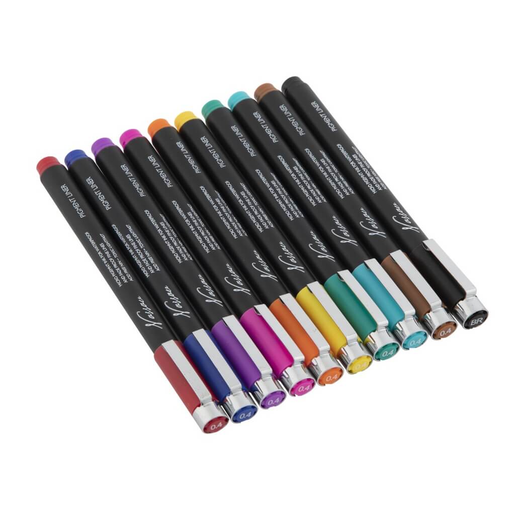 Set 10 linere colorate 0.4 mm - eMAG.ro