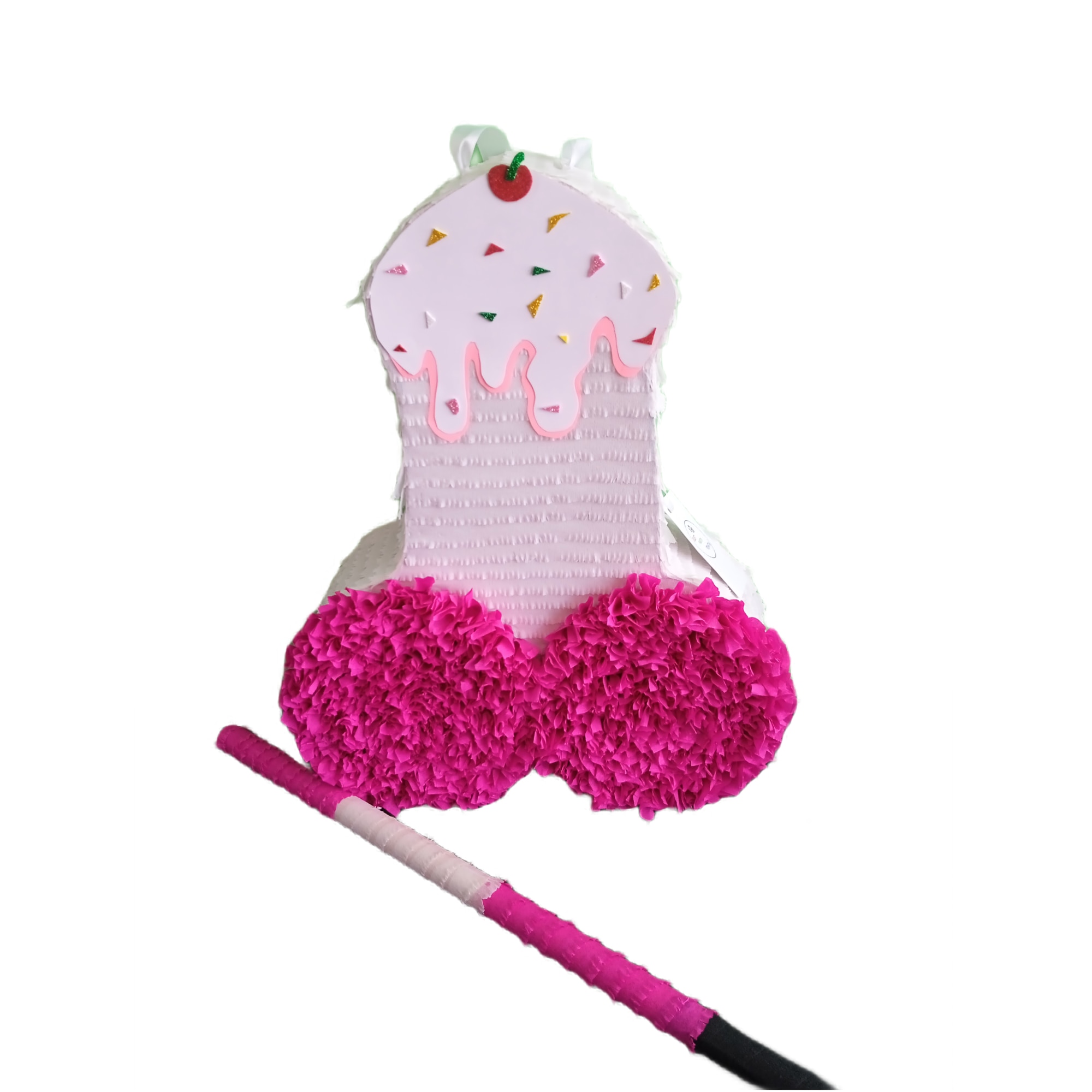 Pinata model pentru petrecerea BURLACILOR / BURLACITELOR, 50 cm, roz ...