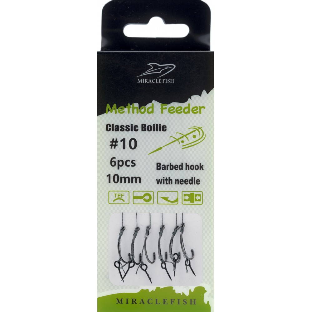 Plic 6 Carlige legate MF Method Feeder Rigs-Braid Marime 12 - eMAG.ro