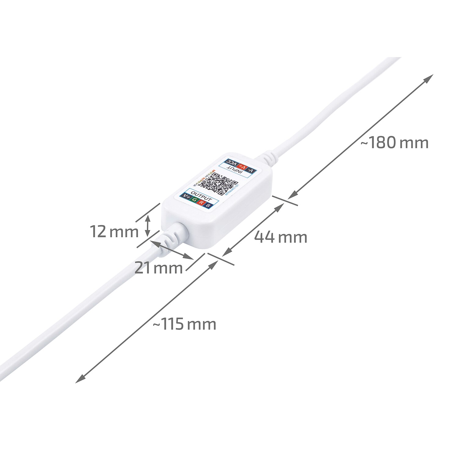 KOLORENO MH-BLUETOOTH-001 Bluetooth vezérlő, RGB LED szalagokhoz, fehér - eMAG.hu