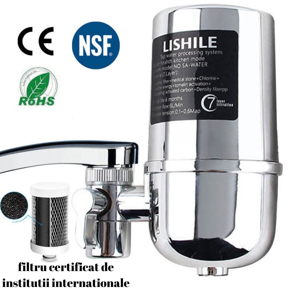 Filtru profesional pentru chiuveta de la bucatarie sau baie cu 5 ...