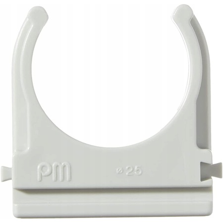 Set 10 cleme tevi, KOPP, Plastic, 25 mm, Alb - eMAG.ro