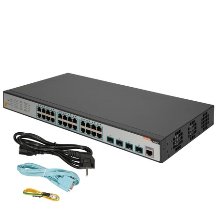 Switch Fiberhome S5800-28T-X-AC, 24x RJ45 1000Mbps, 4x SFP+, 100 - 240V ...