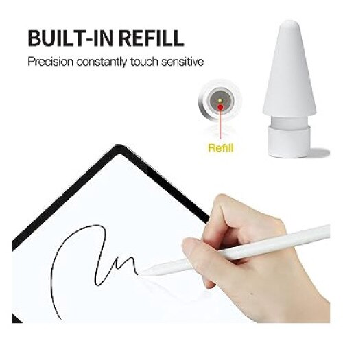 Set 4 varfuri stilou Apple iPad Pro, Sunmostar, Aliaj, Alb - eMAG.ro