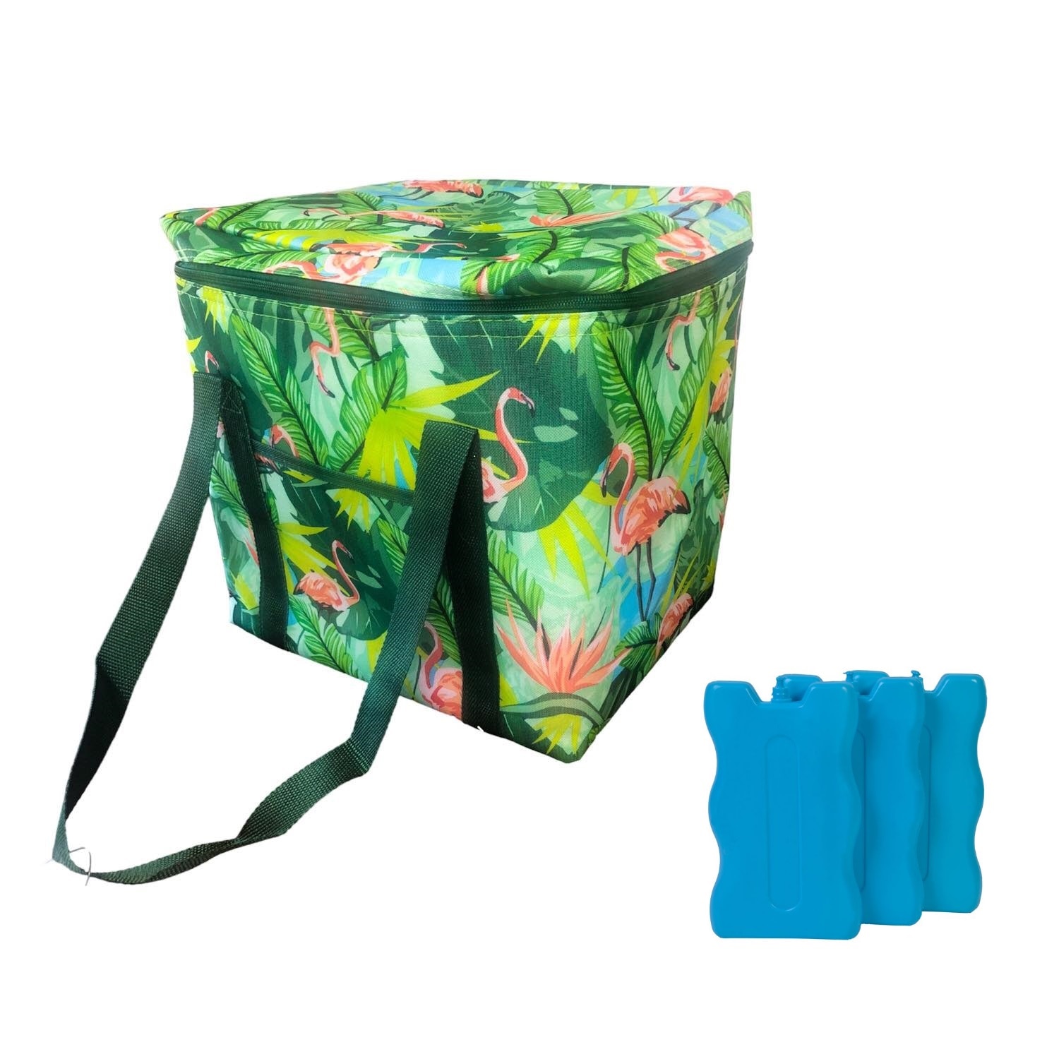 Set geanta termoizolanta 32x25x35 cm si pachet de gheata 3 buc - eMAG.ro