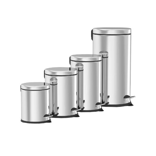 Cos gunoi din inox cu pedala de 5 litri SMR Professional Hygiene - eMAG.ro