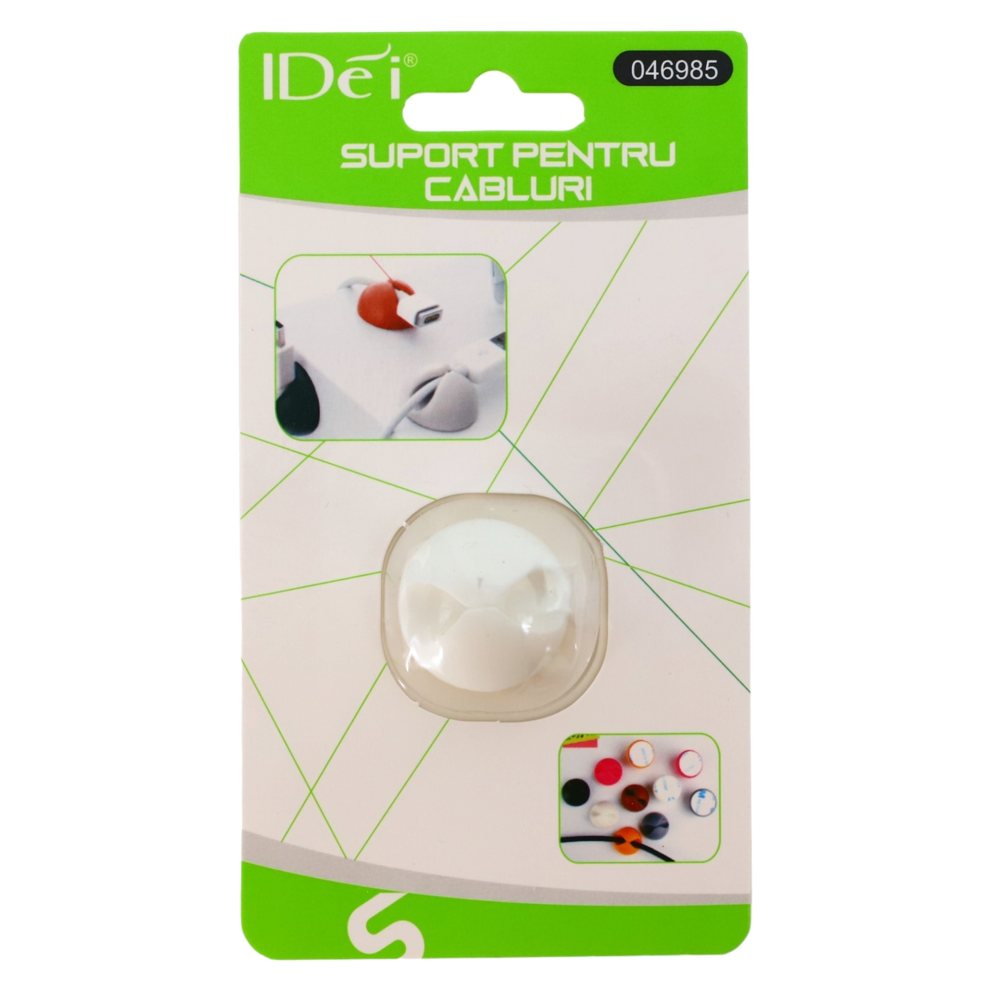 Suport universal cabluri pentru masina sau birou, banda dublu adeziva ...