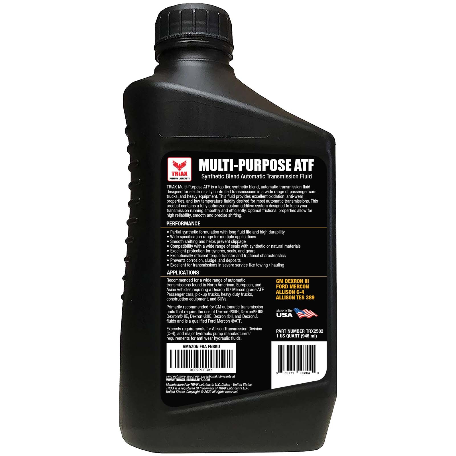 Ulei Transmisie Automata DEX III/Mercon Triax Multi Purpose ATF, 946mL ...