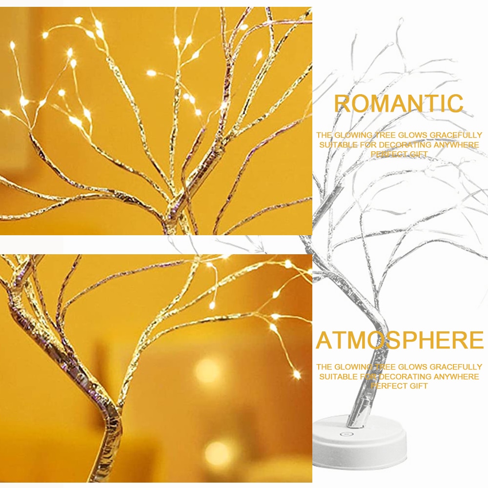 Decoratiune luminoasa de Craciun, Mmgoqqt, 108 luminite, Argintiu - eMAG.ro