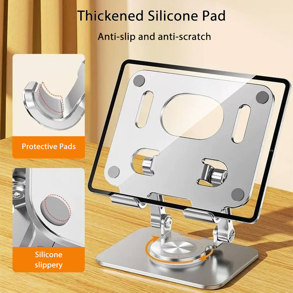 Suport tableta pentru iPad, Jeswo, Aluminiu, Argintiu - eMAG.ro