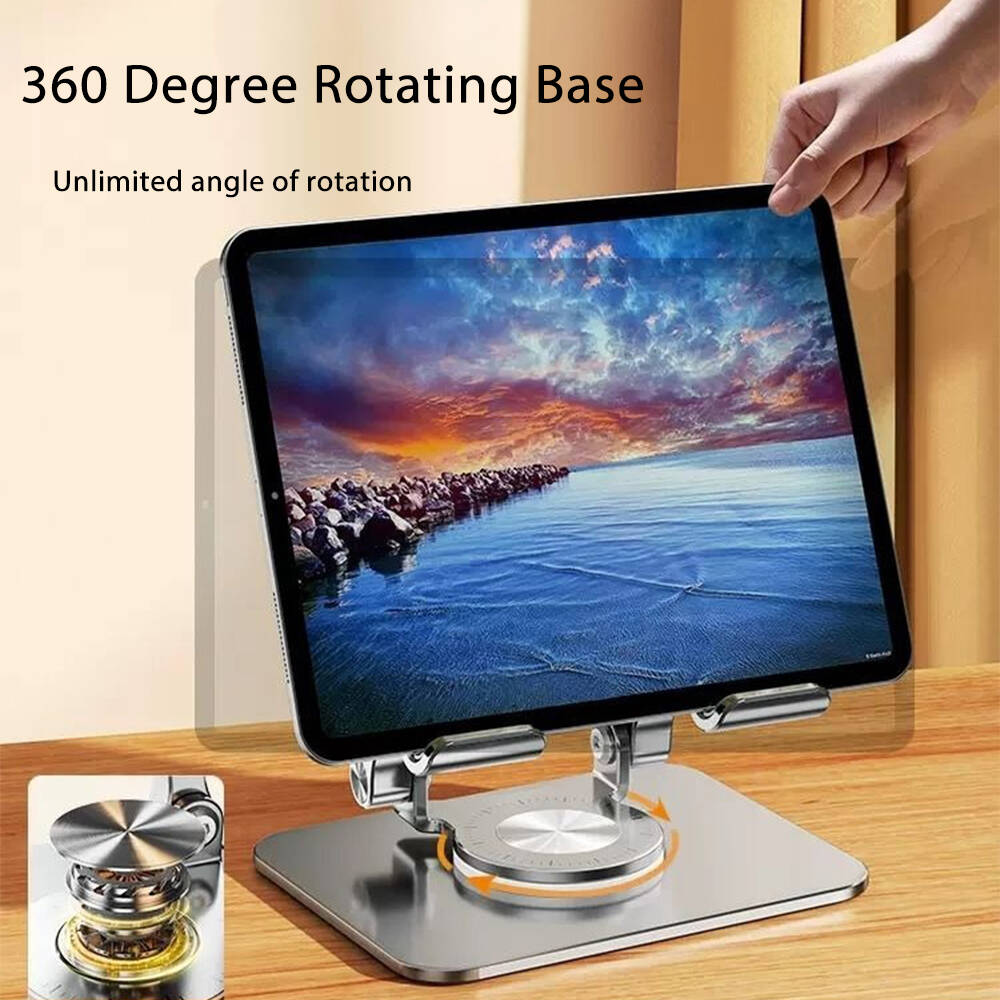 Suport tableta pentru iPad, Jeswo, Aluminiu, Argintiu - eMAG.ro