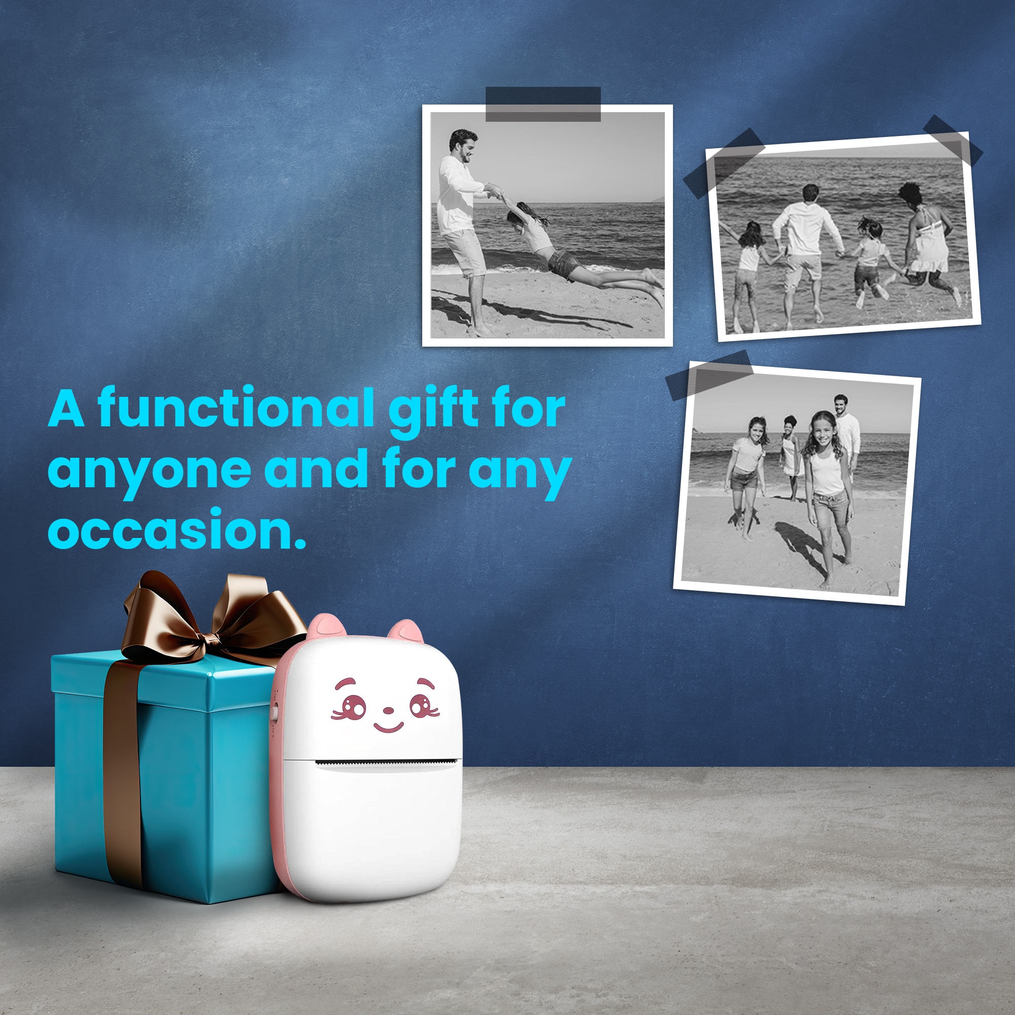 Mini imprimanta termica Extralink EPP-001 Roz, Bluetooth, USB-C, 1200 ...