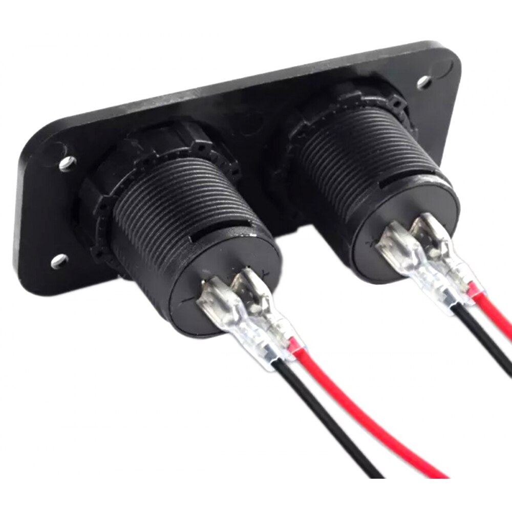 Panou multifunctional auto tip priza, Zola®, cu 2 x USB/voltametru, 10 ...