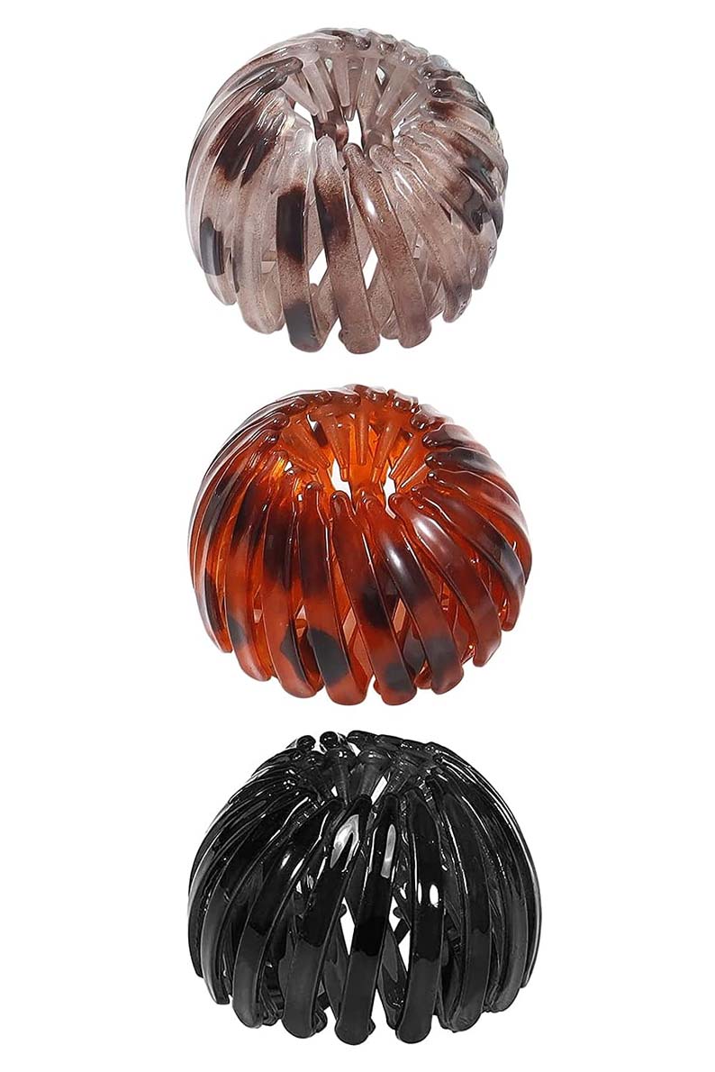 Set 3 agrafe coc par Vintage Retractable Multicolor - eMAG.ro