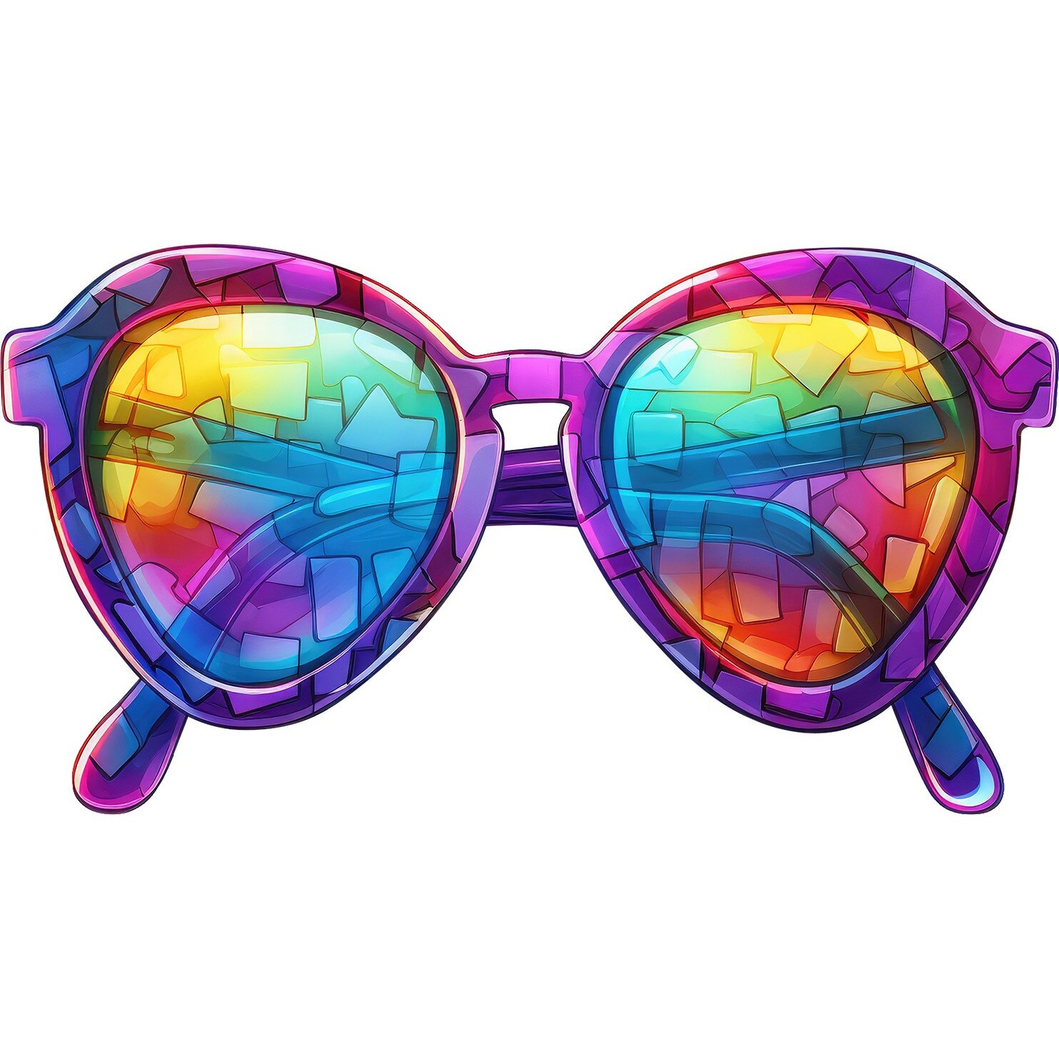 Sticker decorativ Ochelari, Roz, 90 cm, 7939ST-10 - eMAG.ro