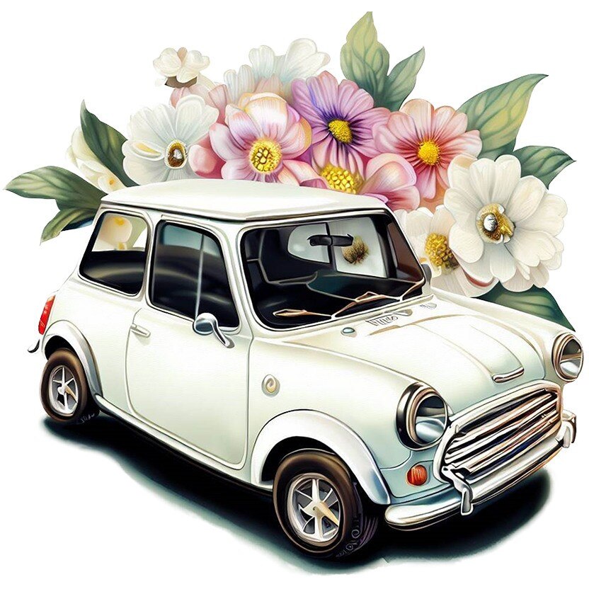 Sticker decorativ Mini Cars, Alb, 63 cm, 7736ST-4 - eMAG.ro