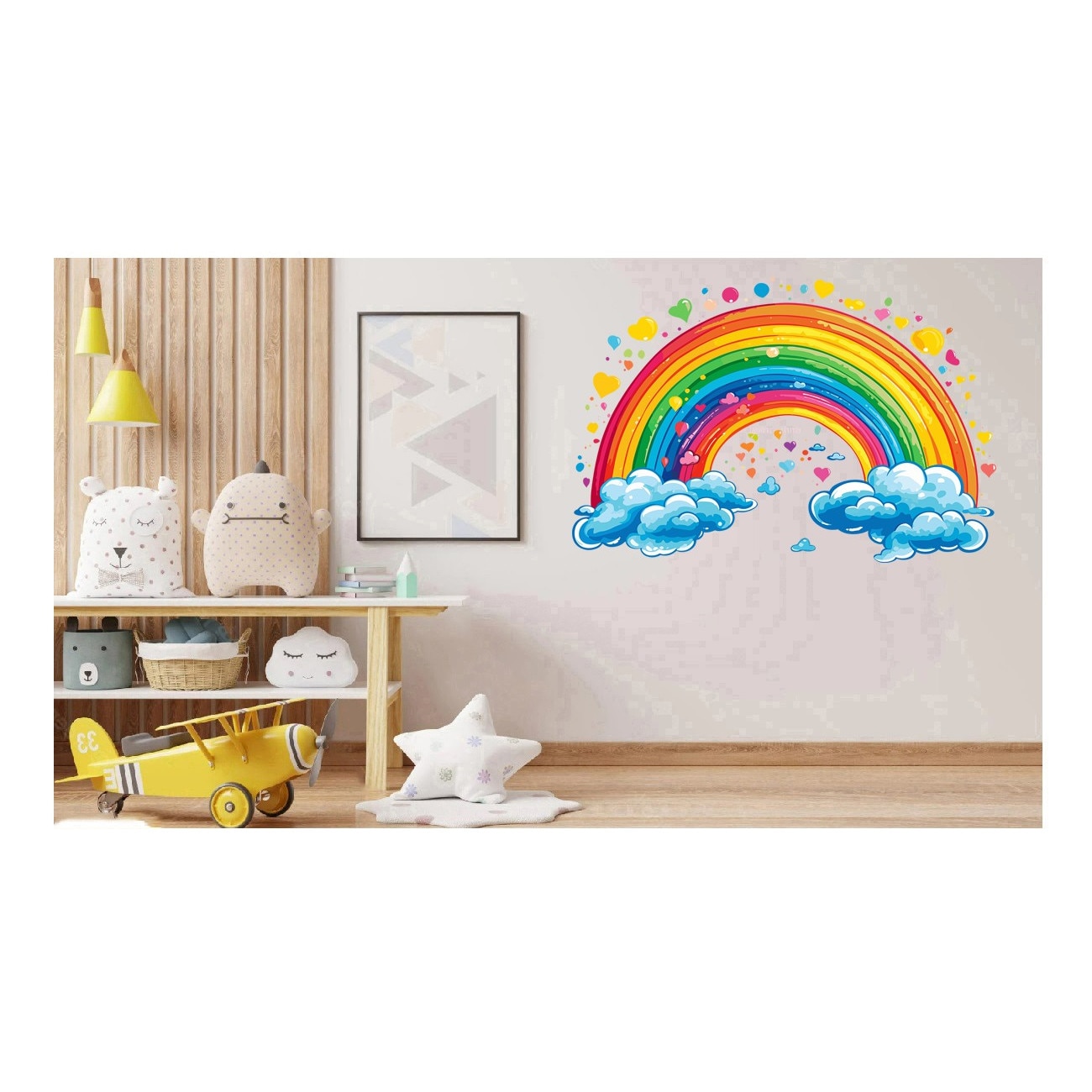 Sticker decorativ, Curcubeu, Multicolor, 78 cm, 8335ST - eMAG.ro
