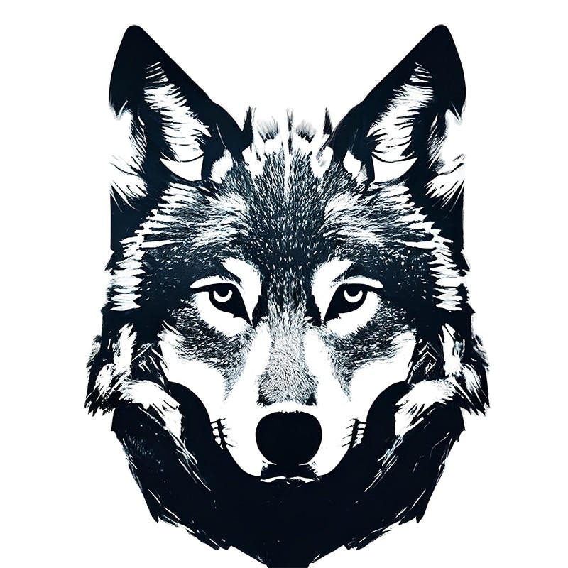 Sticker decorativ, Lup, Negru, 80 cm, 8291ST - eMAG.ro