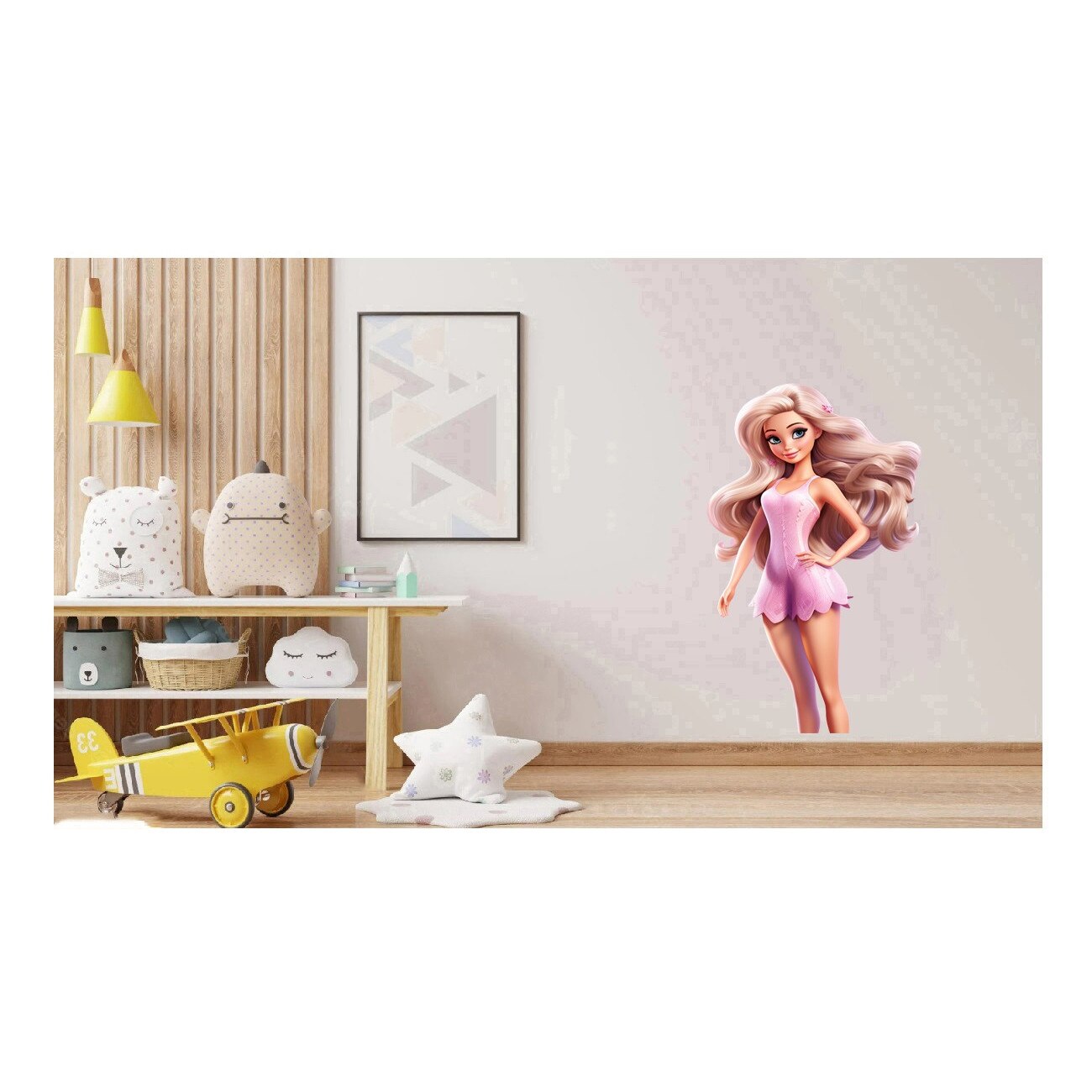 Sticker decorativ, Barbie, Roz, 90 cm, 8402ST-4 - eMAG.ro