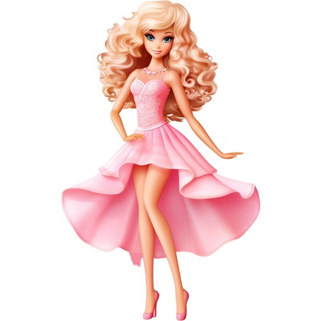 Sticker decorativ, Barbie, Roz, 90 cm, 8402ST-11 - eMAG.ro