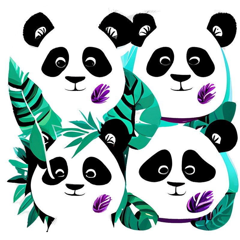 Sticker decorativ, Urs Panda, Alb, 60 cm, 10169ST - eMAG.ro