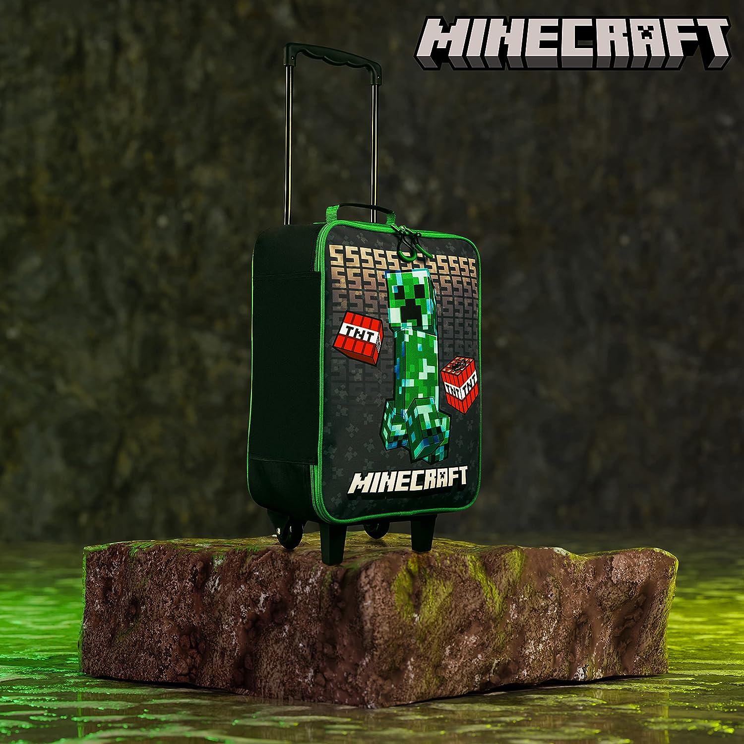 Troler de calatorie Minecraft pentru copii, 40X28X18 - eMAG.ro