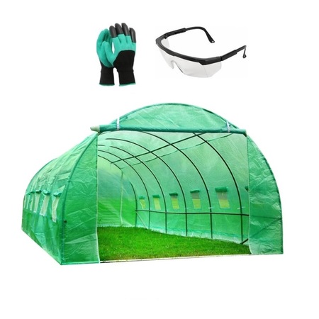 Sera polietilena (solar) FAG, 6x3x2 m, folie 140g/mp, fereastra ...