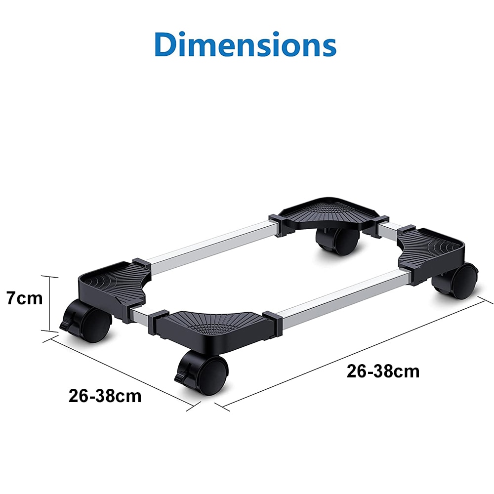 Suport unitate PC cu roti, Ronyes®, Negru - eMAG.ro