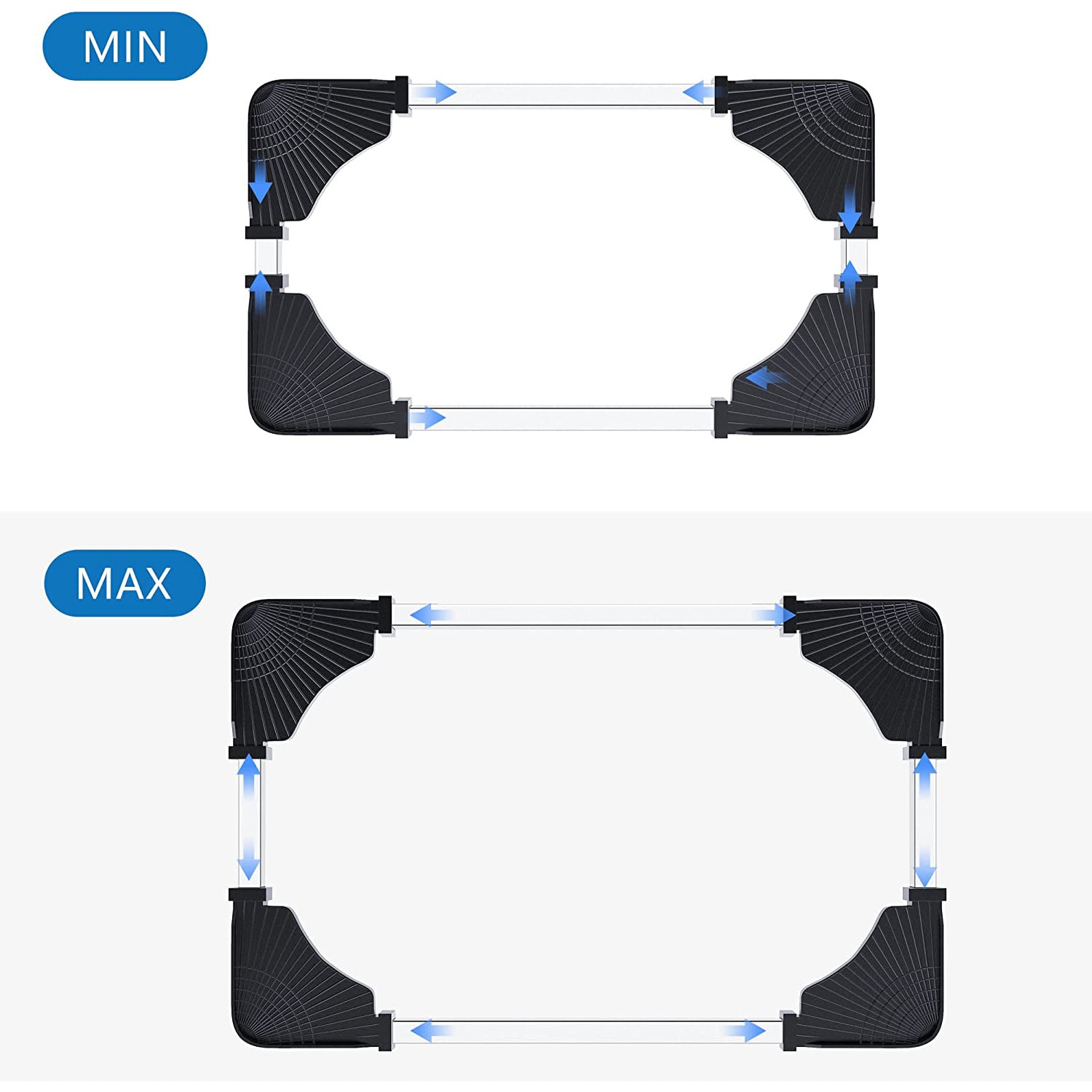 Suport unitate PC cu roti, Ronyes®, Negru - eMAG.ro
