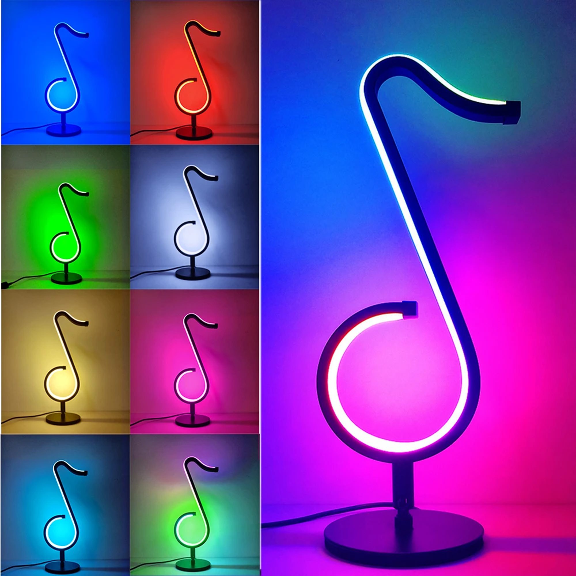 Lampa LED RGB PadForce® de perete, noptiera sau birou, decor Gaming ...