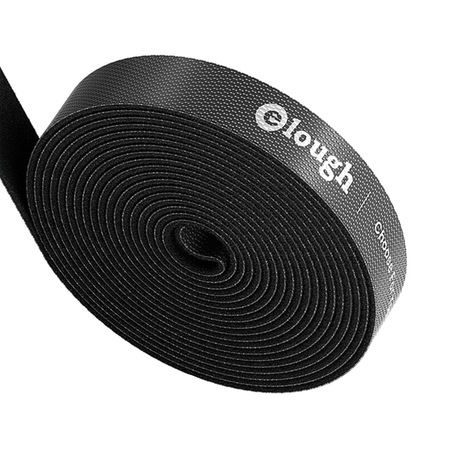 Kábelrendező, Elough, Tépőzáras szalag - fekete, 500 cm - eMAG.hu