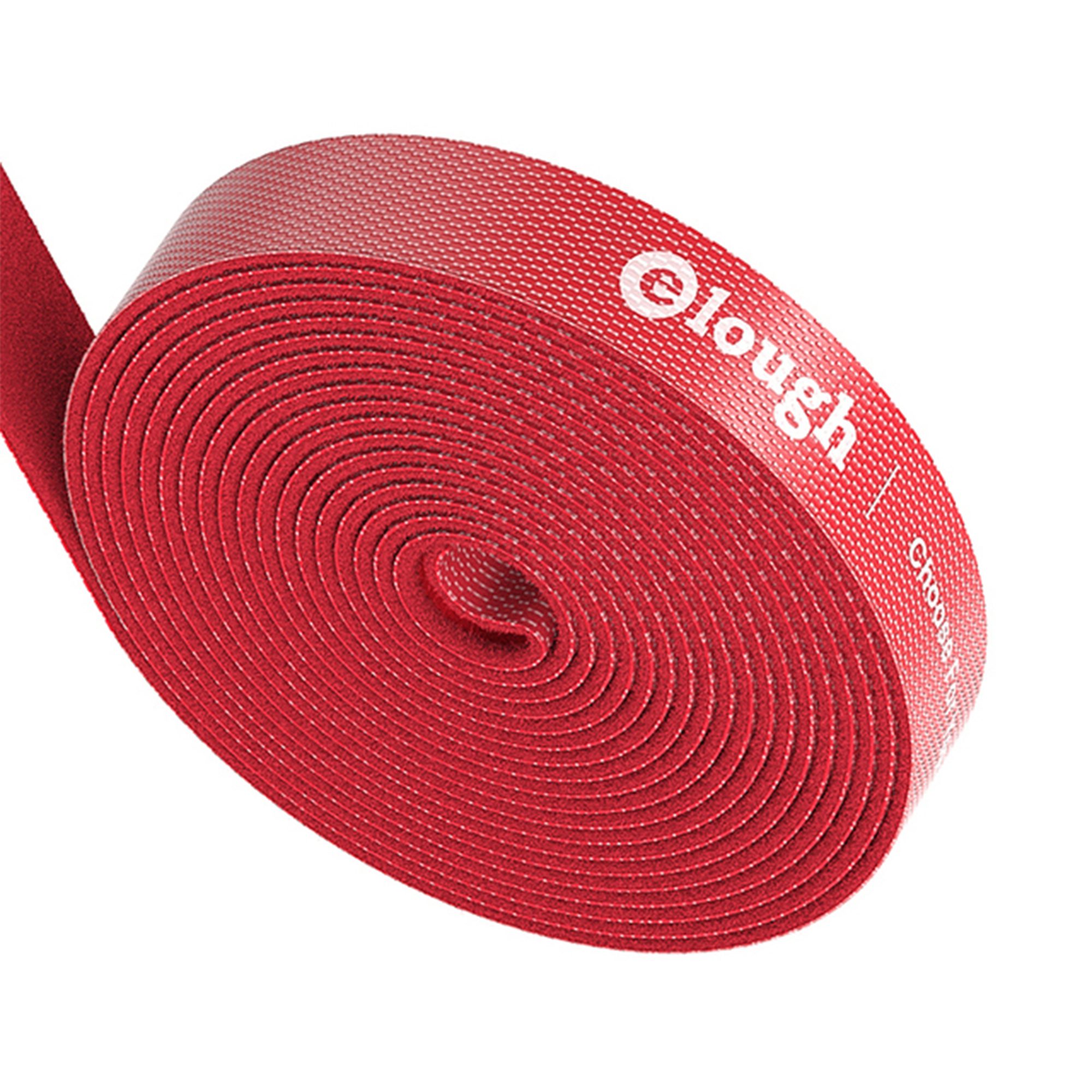 Органайзер за кабели, Elough, Велкро лента - Червена, 300 см - eMAG.bg